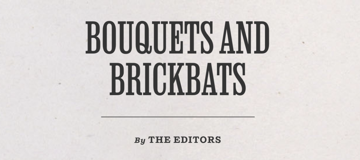 Bouquets and Brickbats – County Highway